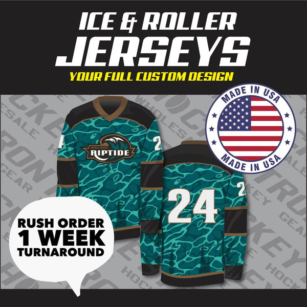USA Made Custom Sublimated Hockey Jerseys - 1 Week Rush Turnaround ...