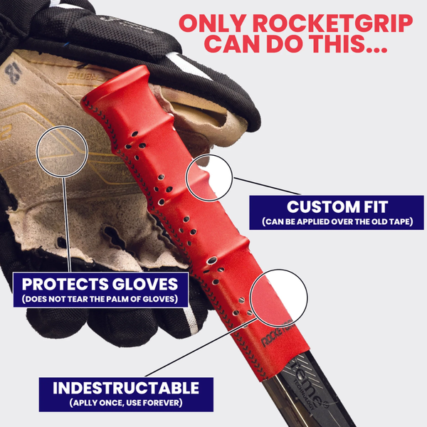 Rocketgrip Hole Hockey Stick Grip - HockeyTron.com