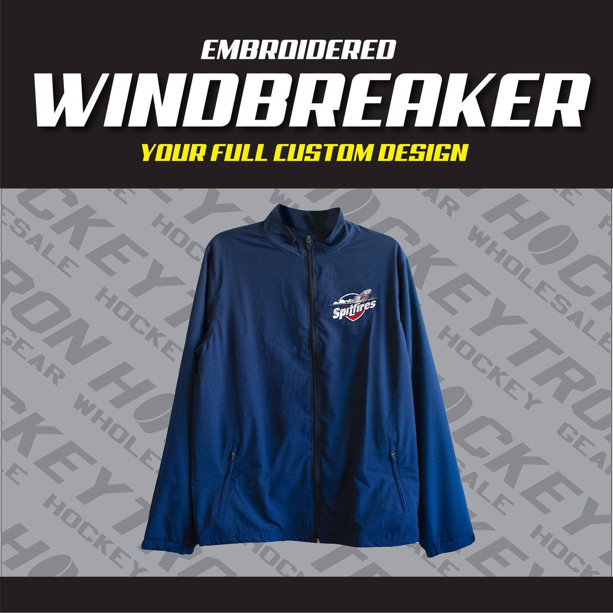 Custom Team Hockey Warm Up Jacket - HockeyTron.com