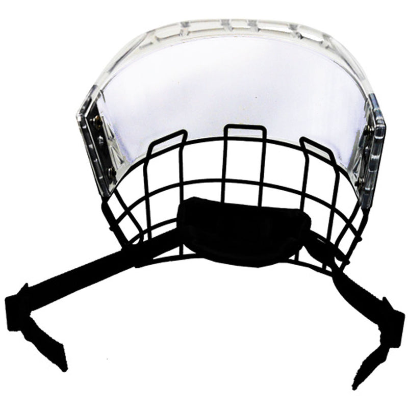 TronX S920 Clear Hybrid Senior Face Cage Shield & Visor - HockeyTron.com