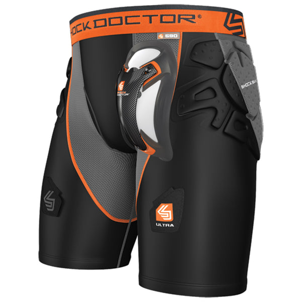 Shock Doctor 590 Senior Shock Skin Compression Hockey Jock Short ...